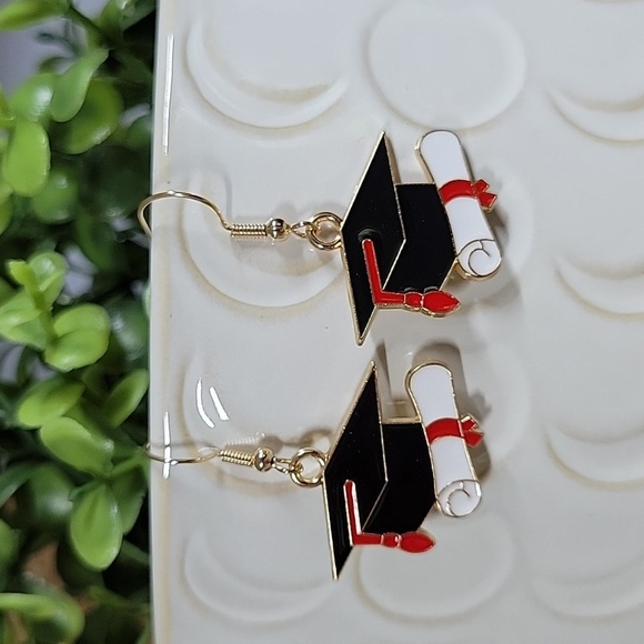 Jewelry | Last Pair Commencement Cap Drop Earrings | Poshmark